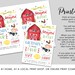 Watercolor Farm Birthday Invitation Printable EDITABLE - Etsy