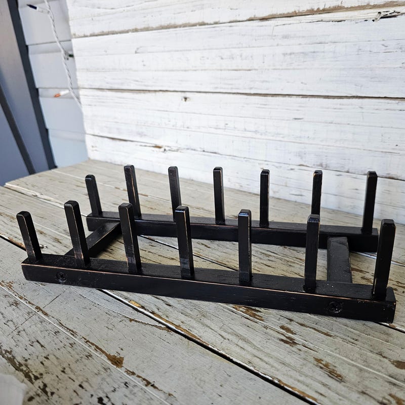 Wooden Plate Rack - Etsy