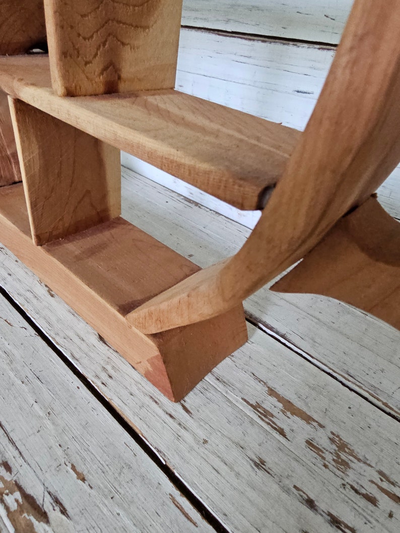 Wooden Knick Knack Shelf Shaped Like a Tea Pot Multi Section Shelf Wall ...