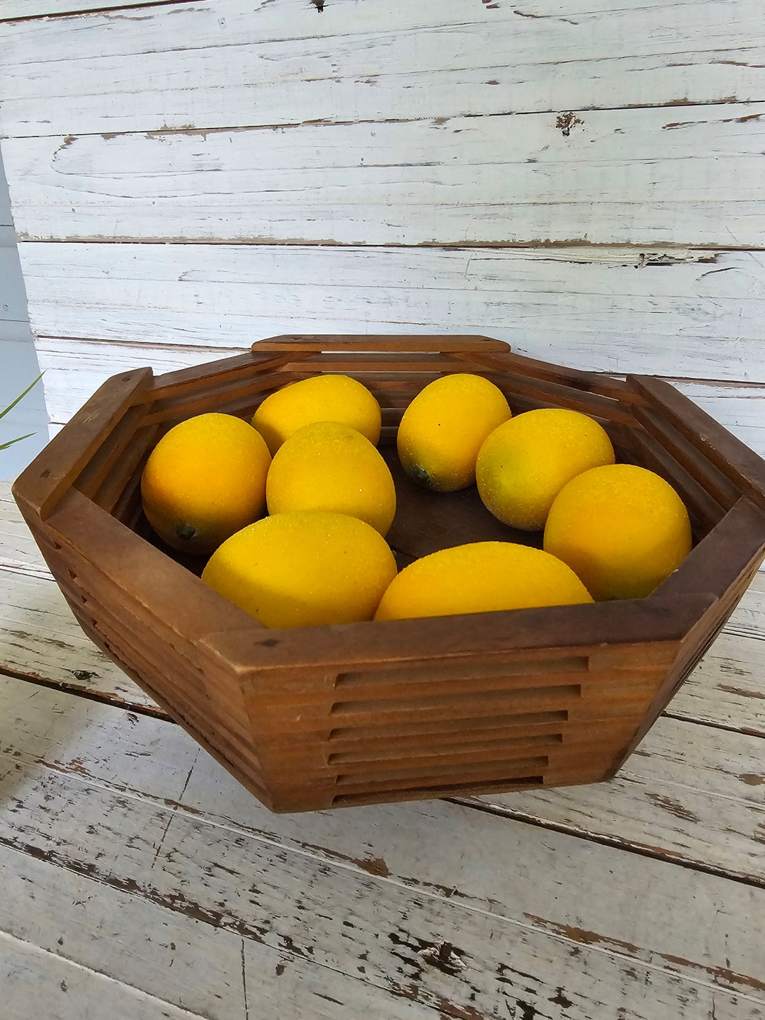 Realistic Plastic Lemons Glistening Lemons Set of 8 Large Lemons ...