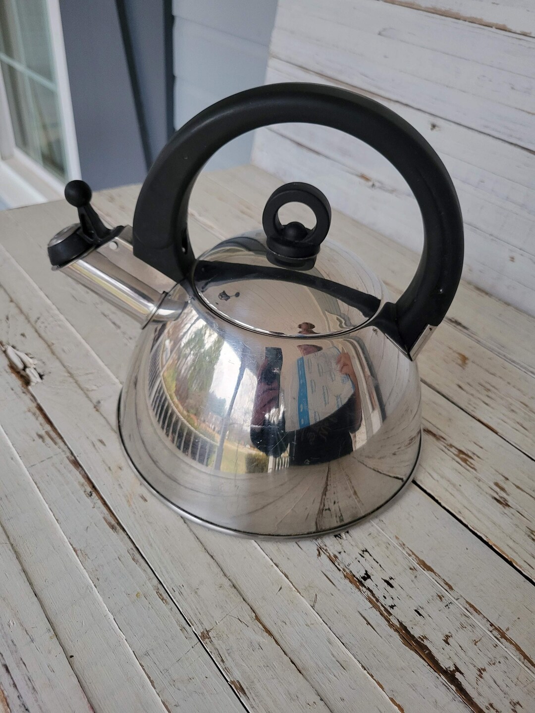 Vintage Oneida Whistling Tea Kettle Tiny Tea Kettle Whistler Tea Kettle ...