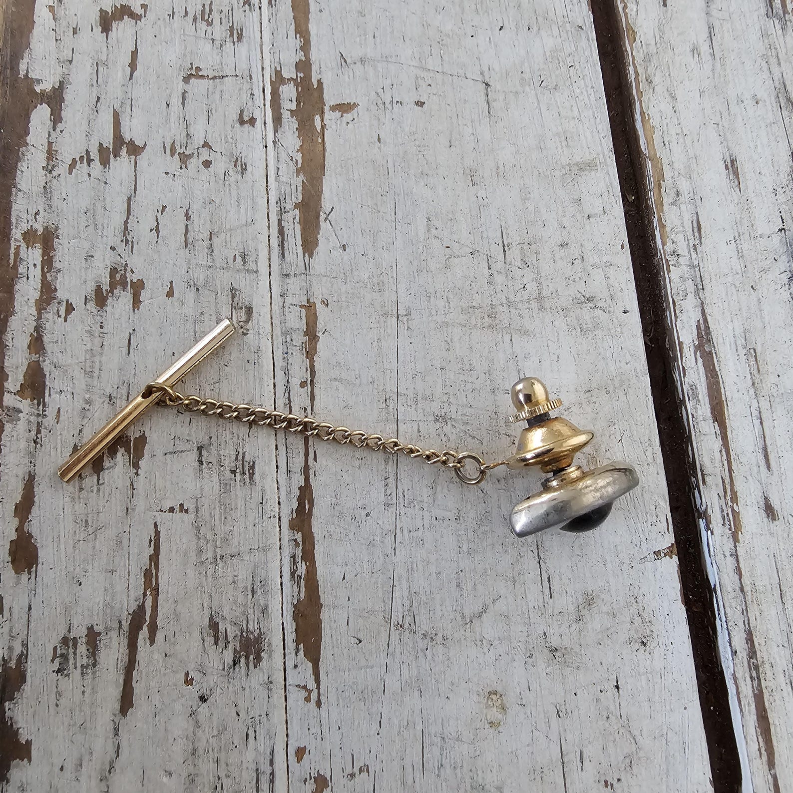 Tiny Oval Tie Clip That Looks Like an Eye - Brown Eye - Etsy