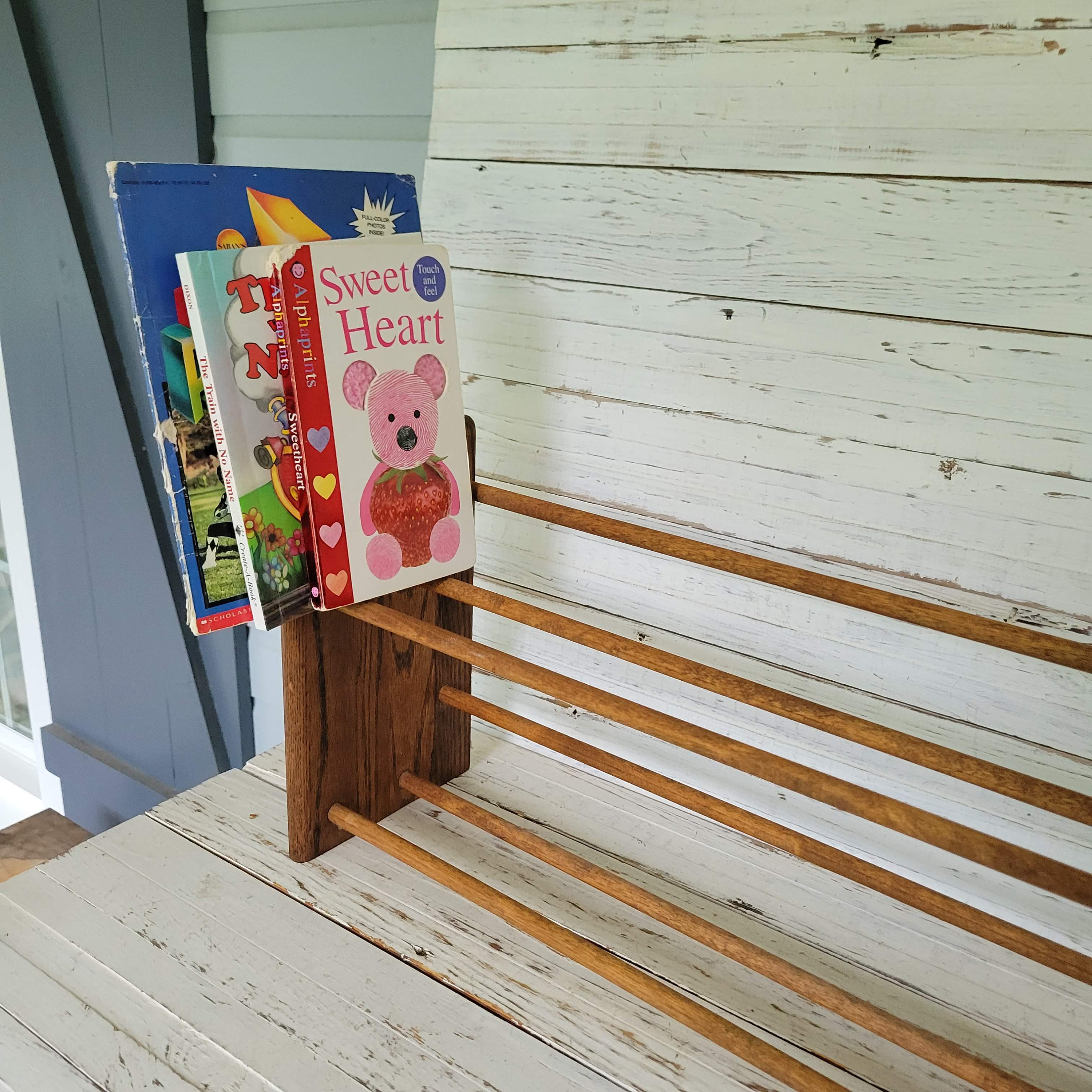 Double Wooden Book Rack Tabletop Book Rack Small Book Rack - Etsy