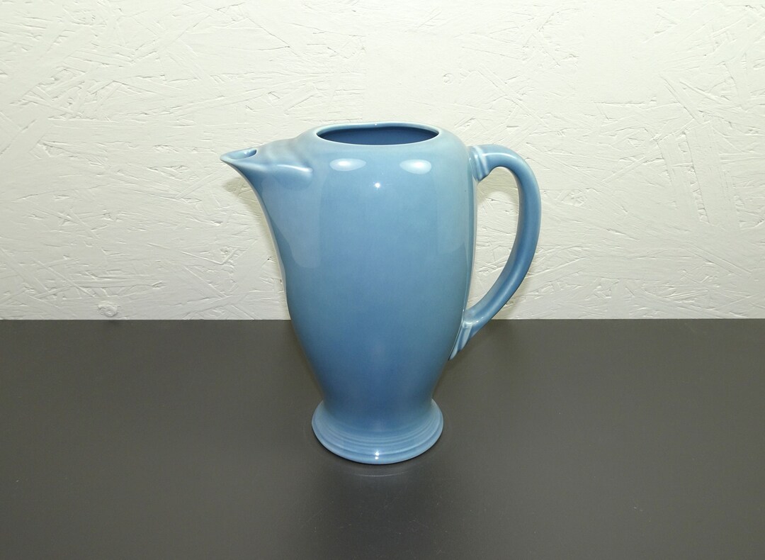 HLC Fiesta Jug Ceramic Light Blue, USA Homer Laughlin Jug 673g Height ...