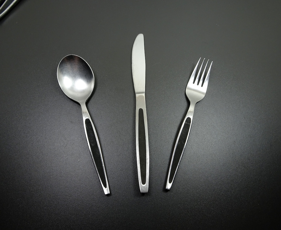 Cutlery AMC Classic Wooden Individual Parts Knife Fork Spoon Cromagan ...