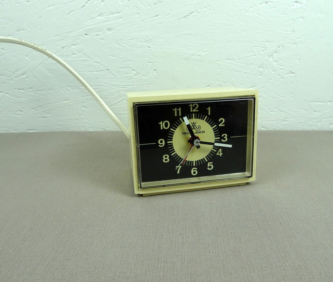 Electric Alarm Clock, Meister Anker, White Model SQ1, Fully Functional ...