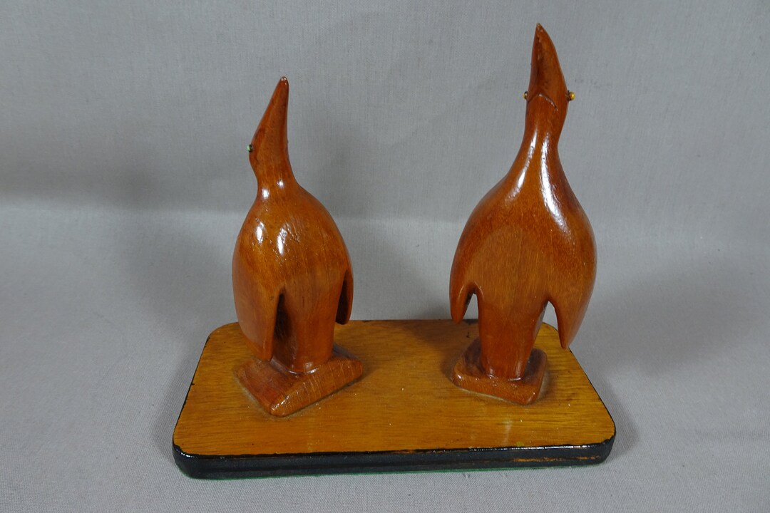 Wood Figure Penguin Teak 50s 60s Cult Figure Penguin - Etsy