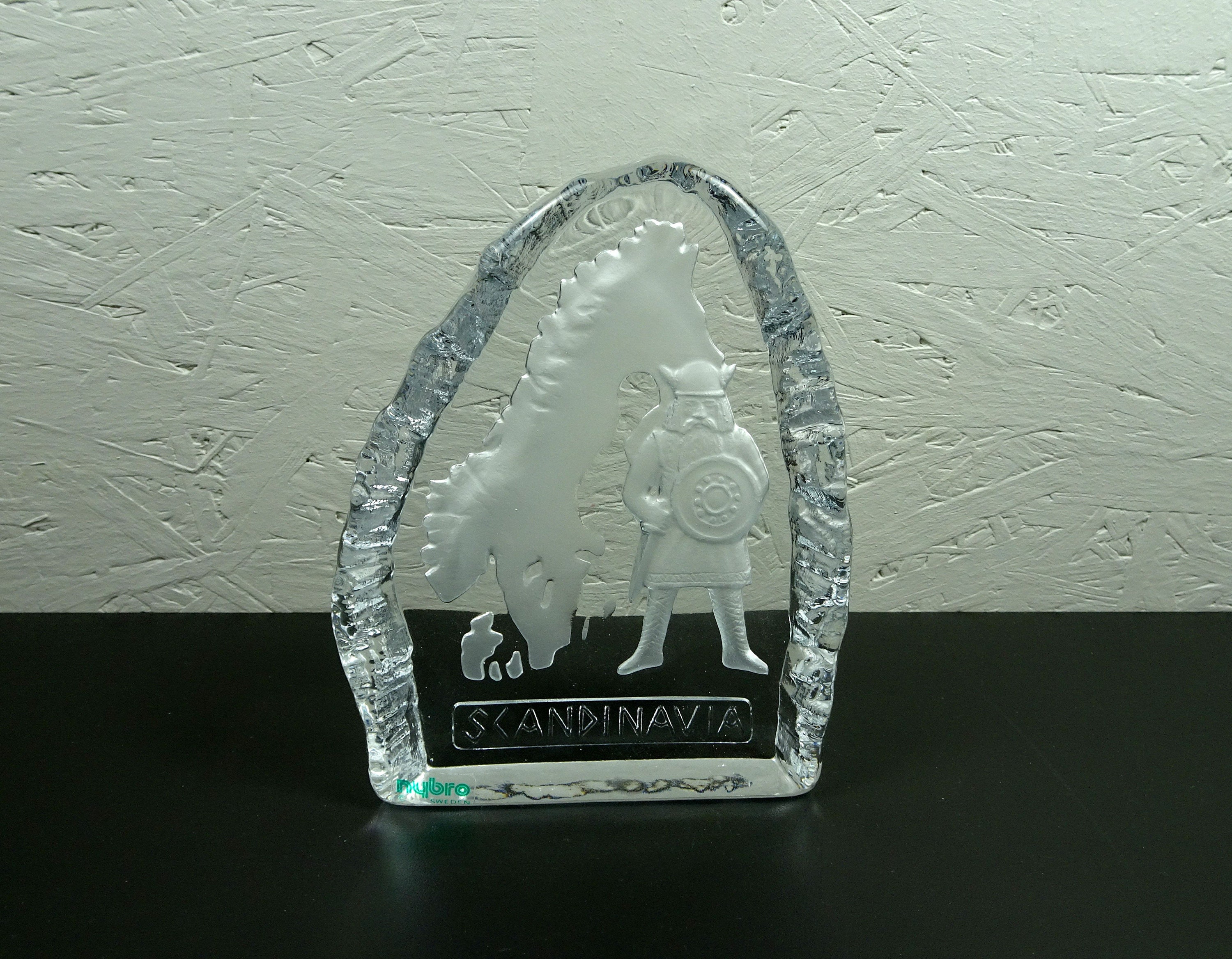 NYBRO Viking Crystal Glass Scandinavia Sweden Paperweight - Etsy