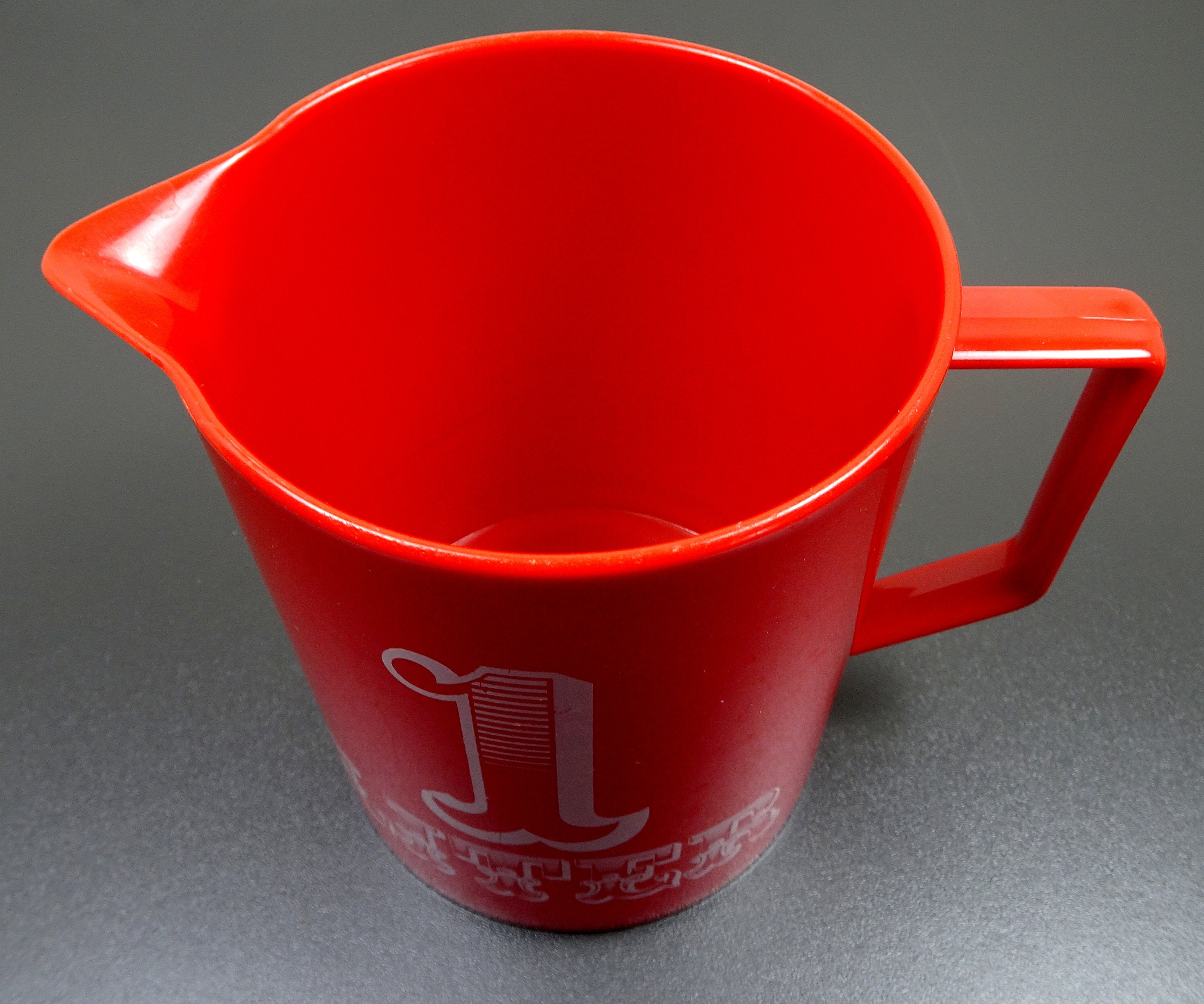 70s Jug 1l Liter Size Red 1 Liter Jug 60s Graziela Plastic - Etsy UK