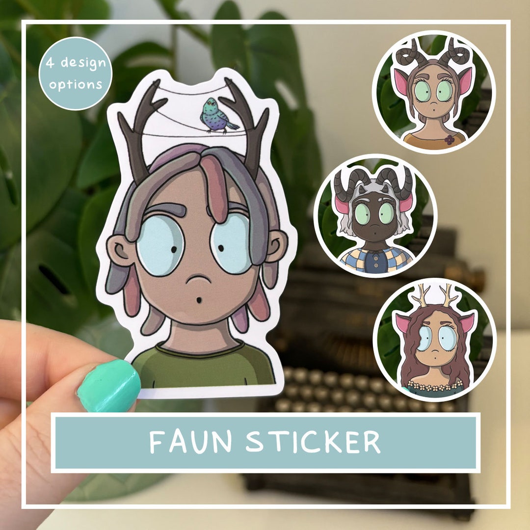 Faun Satyr Vinyl Sticker Enchanted Forest Collection - Etsy