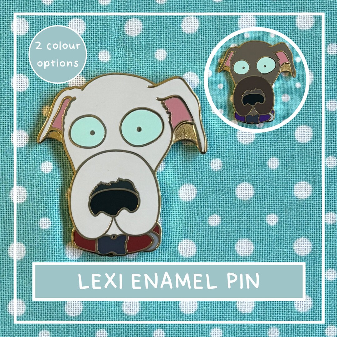 Lexi Adorable Dog Hard Enamel Pin Paws & Claws Collection - Etsy