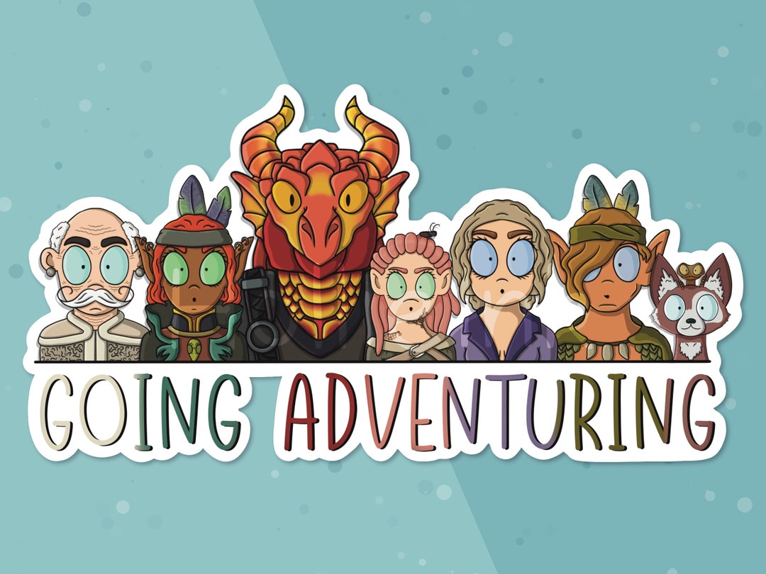 Dungeons & Dragons Bumper Sticker Going Adventuring Vinyl Sticker Geek ...