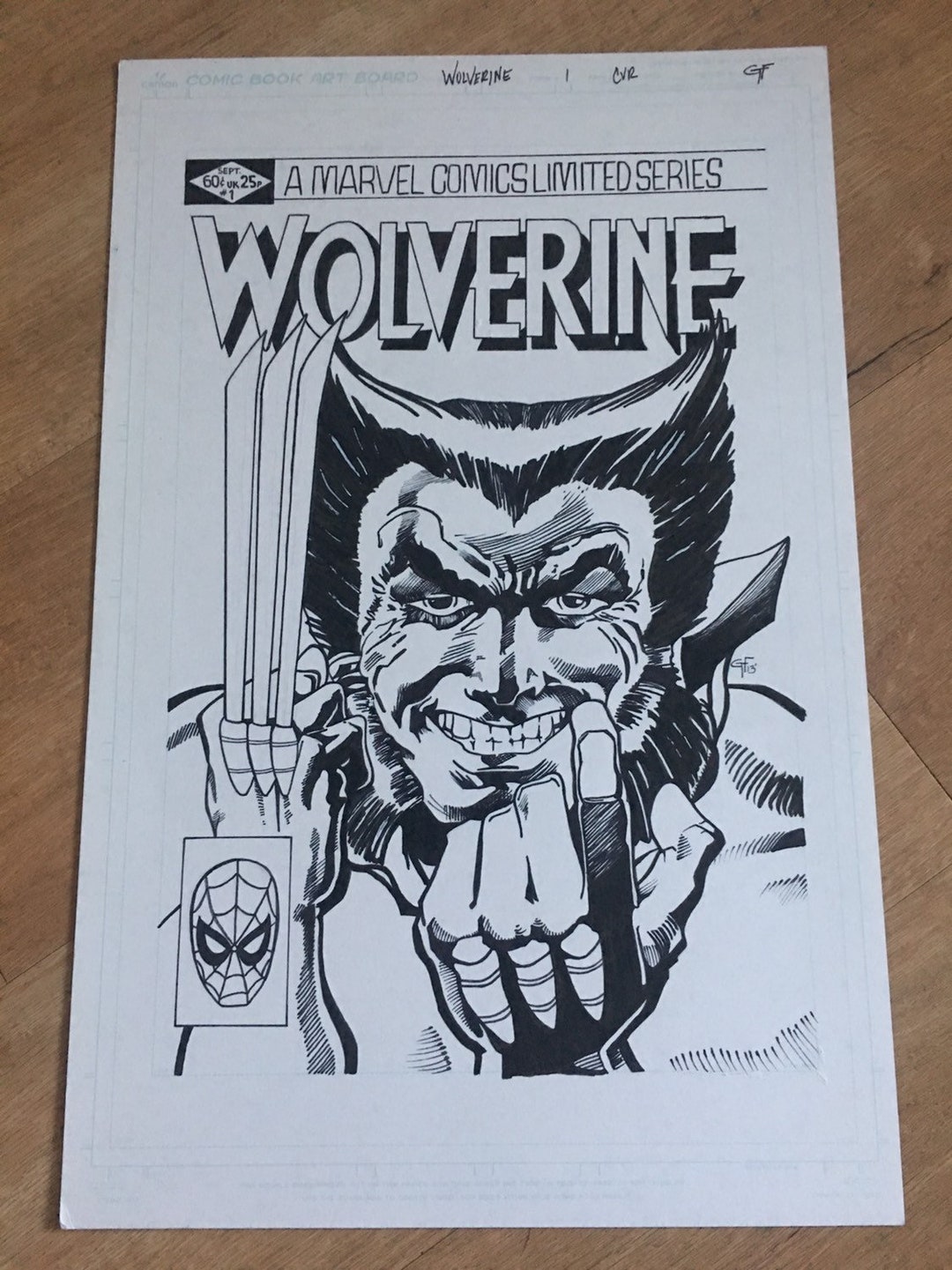 Wolverine Cover Recreation Original Art / Marvel Comics / Frank Miller ...
