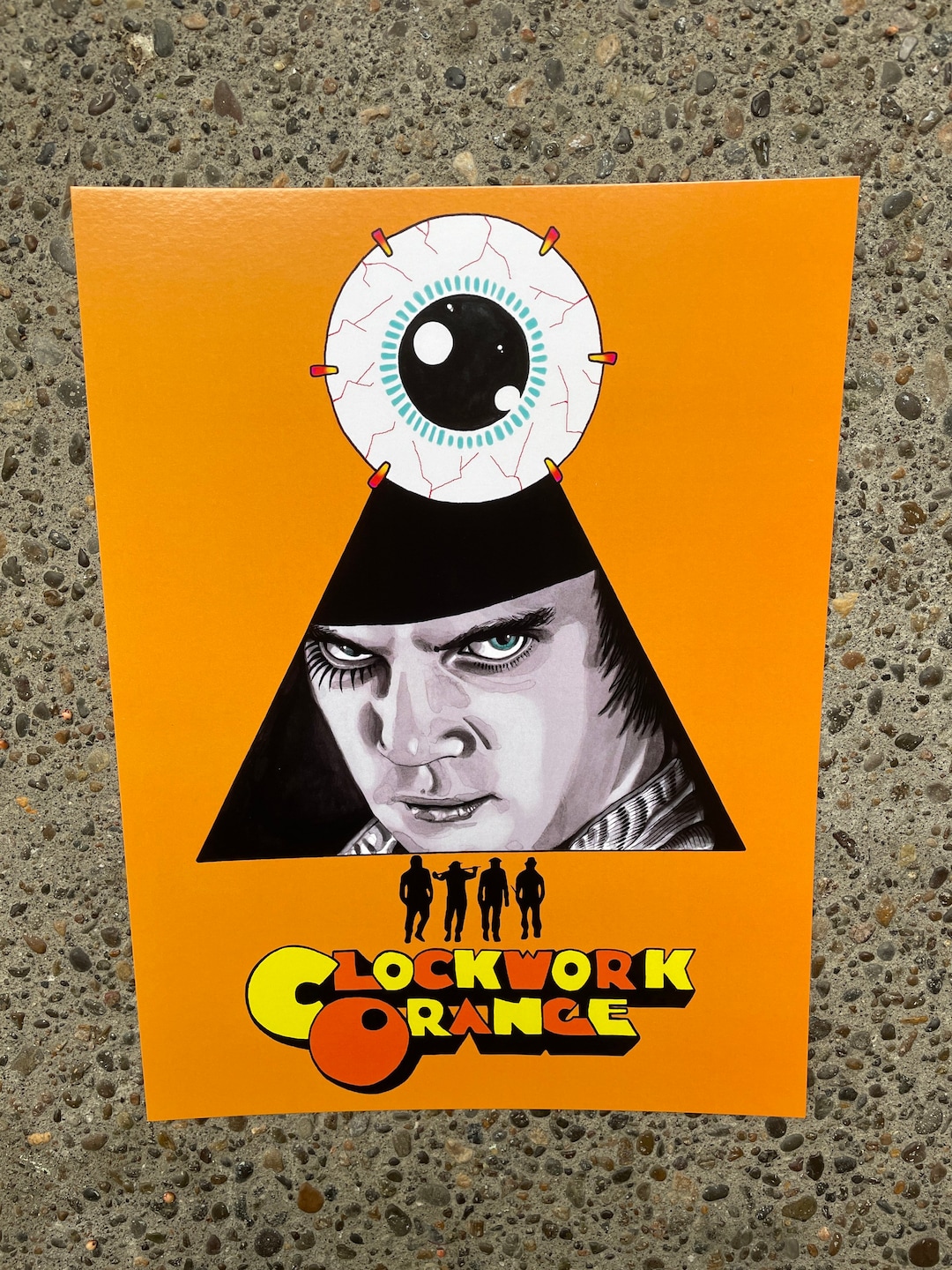 A Clockwork Orange Art Print / Stanley Kubrick / Horror Art / - Etsy