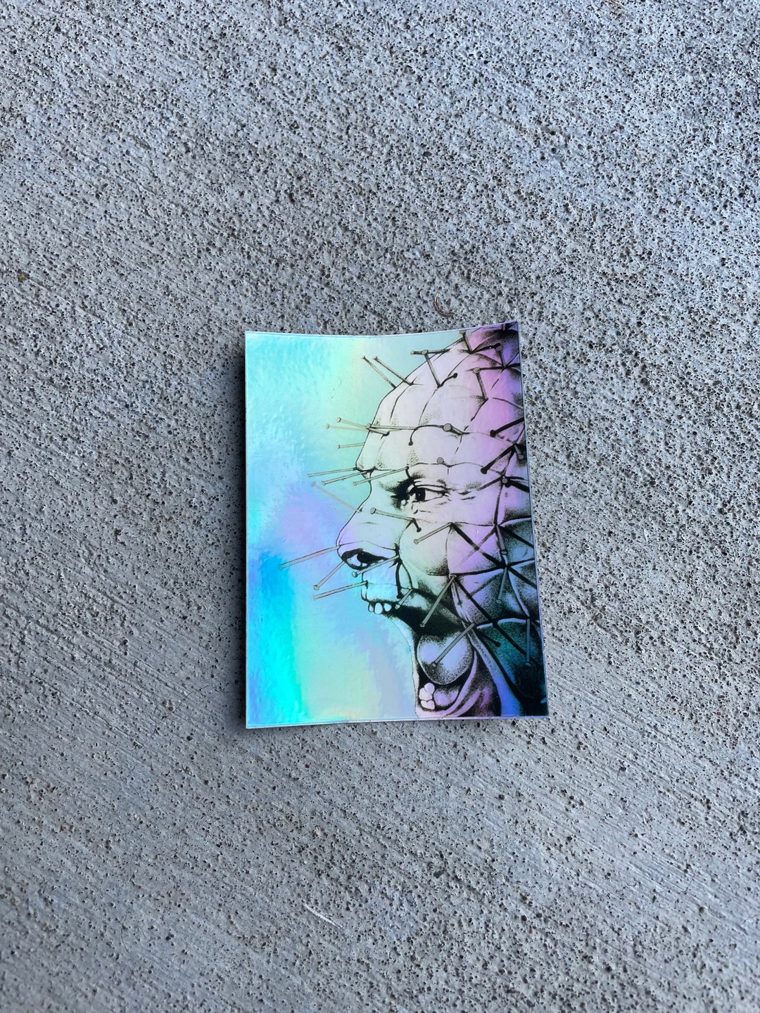 Hellraiser Pinhead Holographic Sticker / Satan / Goth Horror / Macabre ...
