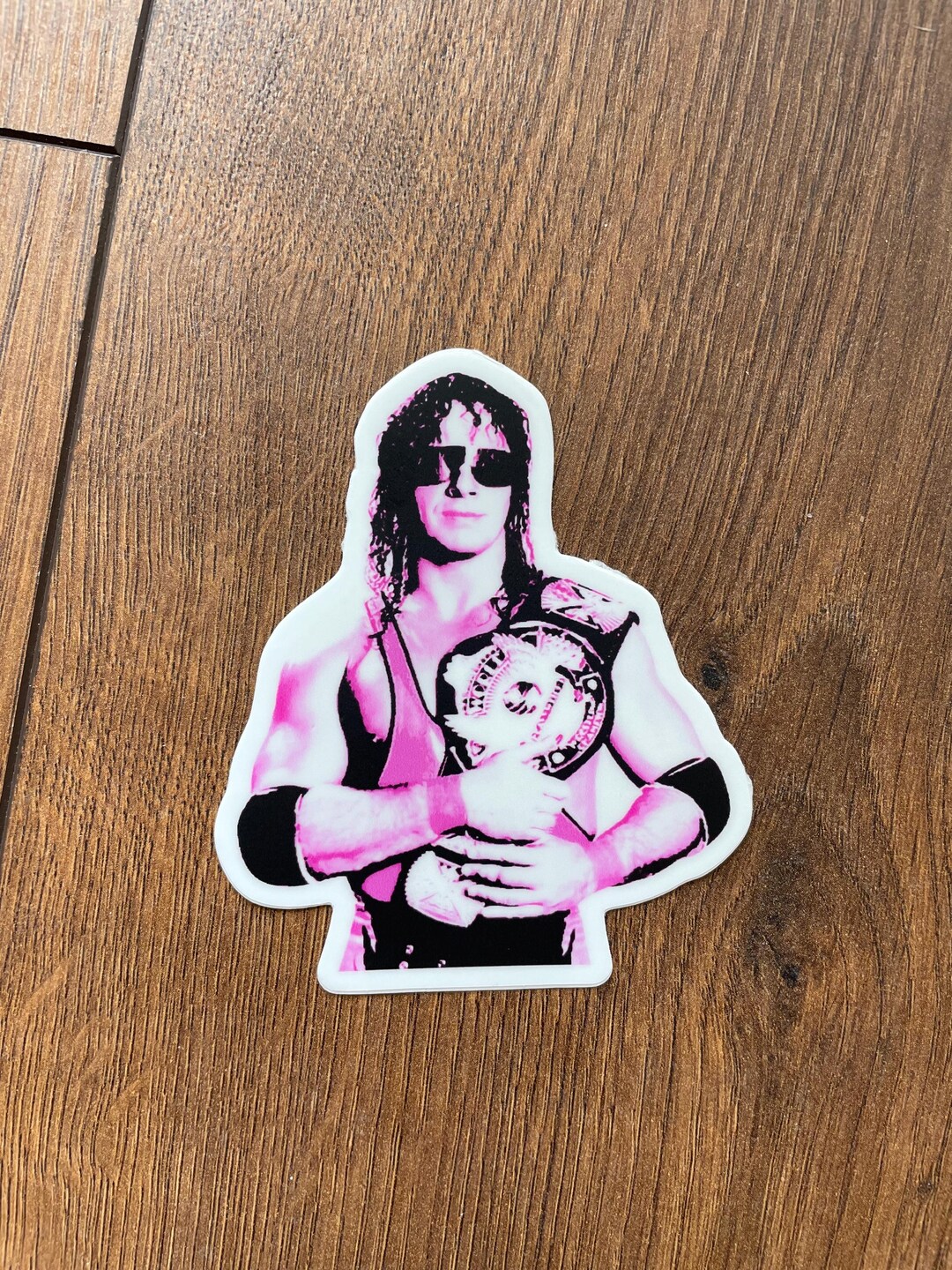 Bret Hitman Hart Die Cut Sticker / Wwf / Pro Wrestling / Aew / Wcw ...