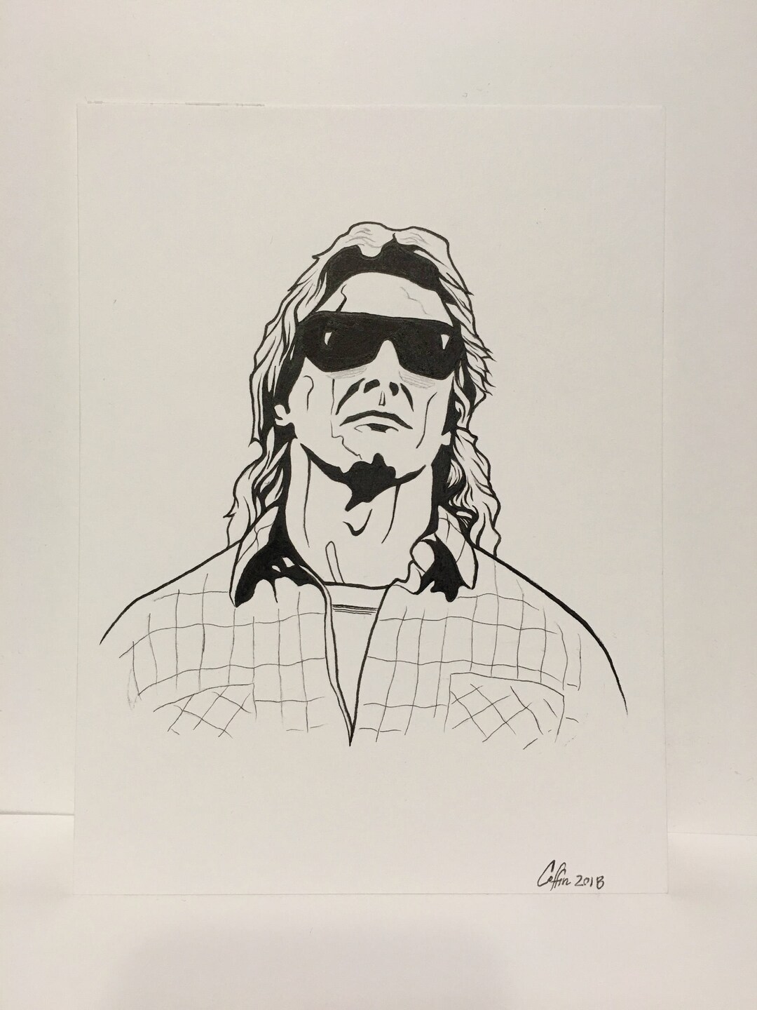They Live Rowdy Roddy Piper Original Fan Art Drawing/horror/obey/wwe ...