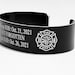 Black Memorial Bracelet (customize Your Own) KIA Bracelet / Remembrance ...