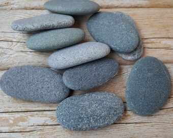 22 Large Beach Rocks Flat sea Stones Wishing Stones | Etsy