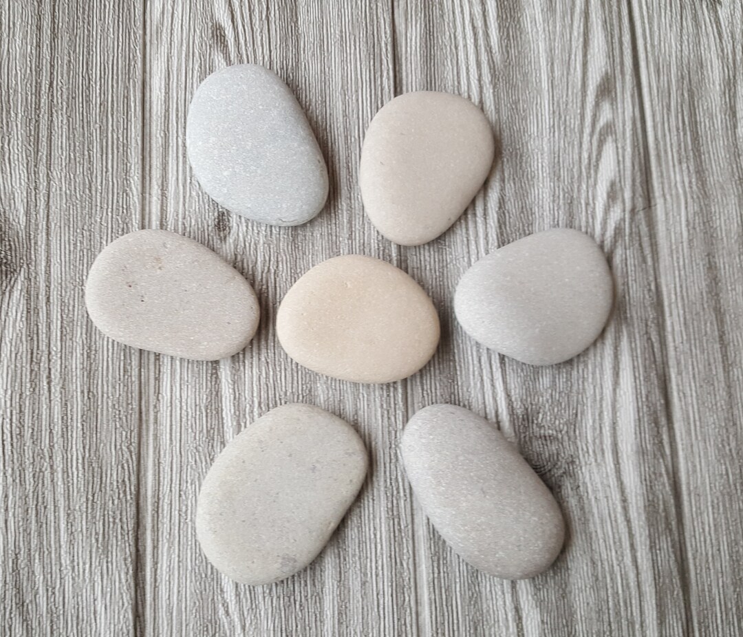 7 Extra Large Sea Stones- Beach Stones- Beach Finds -2.75"-3.14"large ...