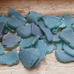 Teal Color Genuine Sea Glass Bulk Lot For Crafts Eco | Etsy