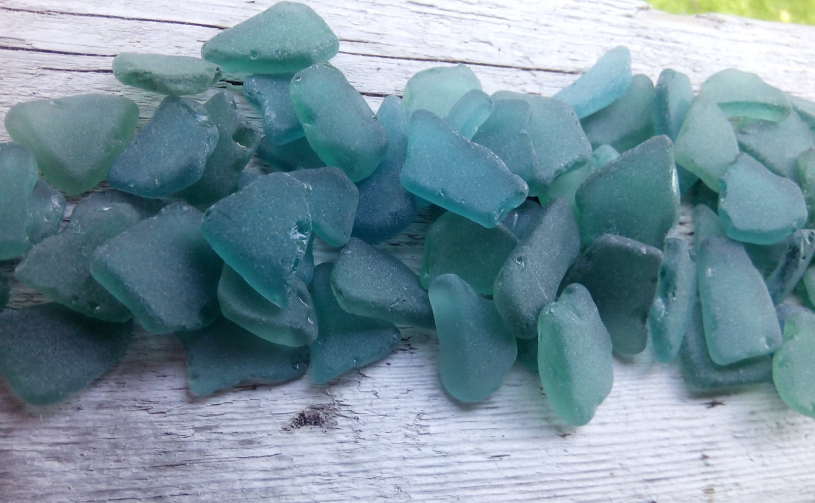 Teal Color Genuine Sea Glass bulk Lot for Crafts eco - Etsy