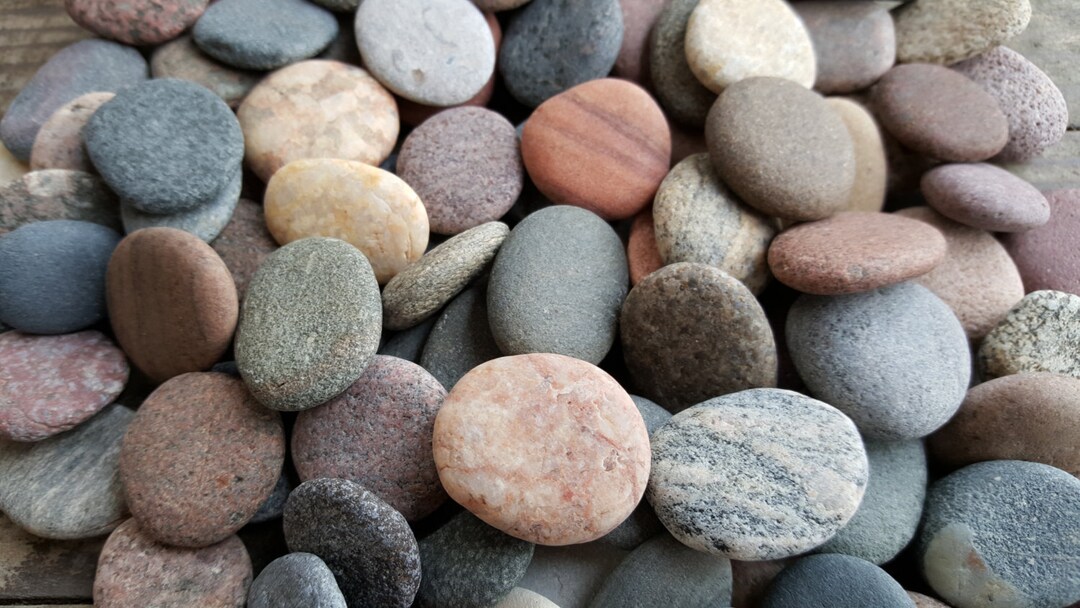 Round Sea Stones -bulk 100 Pcs Small-baltic Beach Stones-sea Pebbles ...