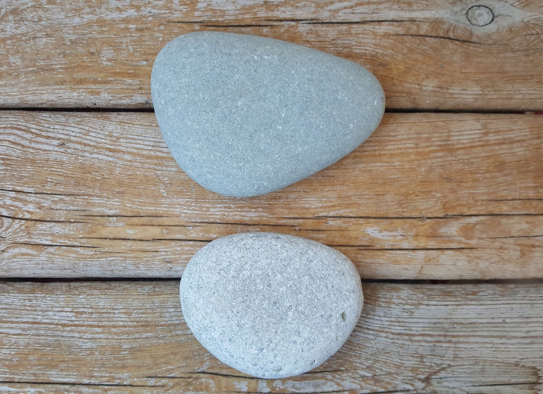 2 Extra Large Sea Stones- Beach Stones-stones for Arts -3.95"-4.72 ...