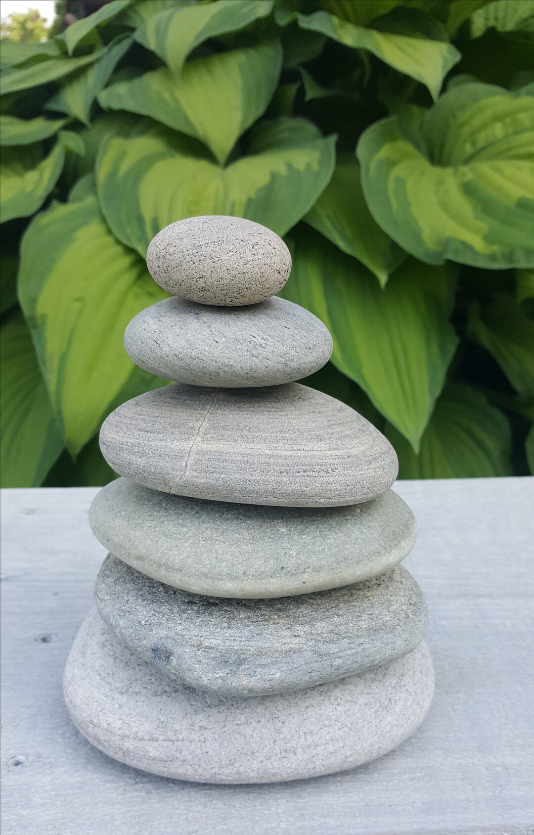 Natural Beach Stone Stack -zen Stones -beach Stone -stack Large Stones ...