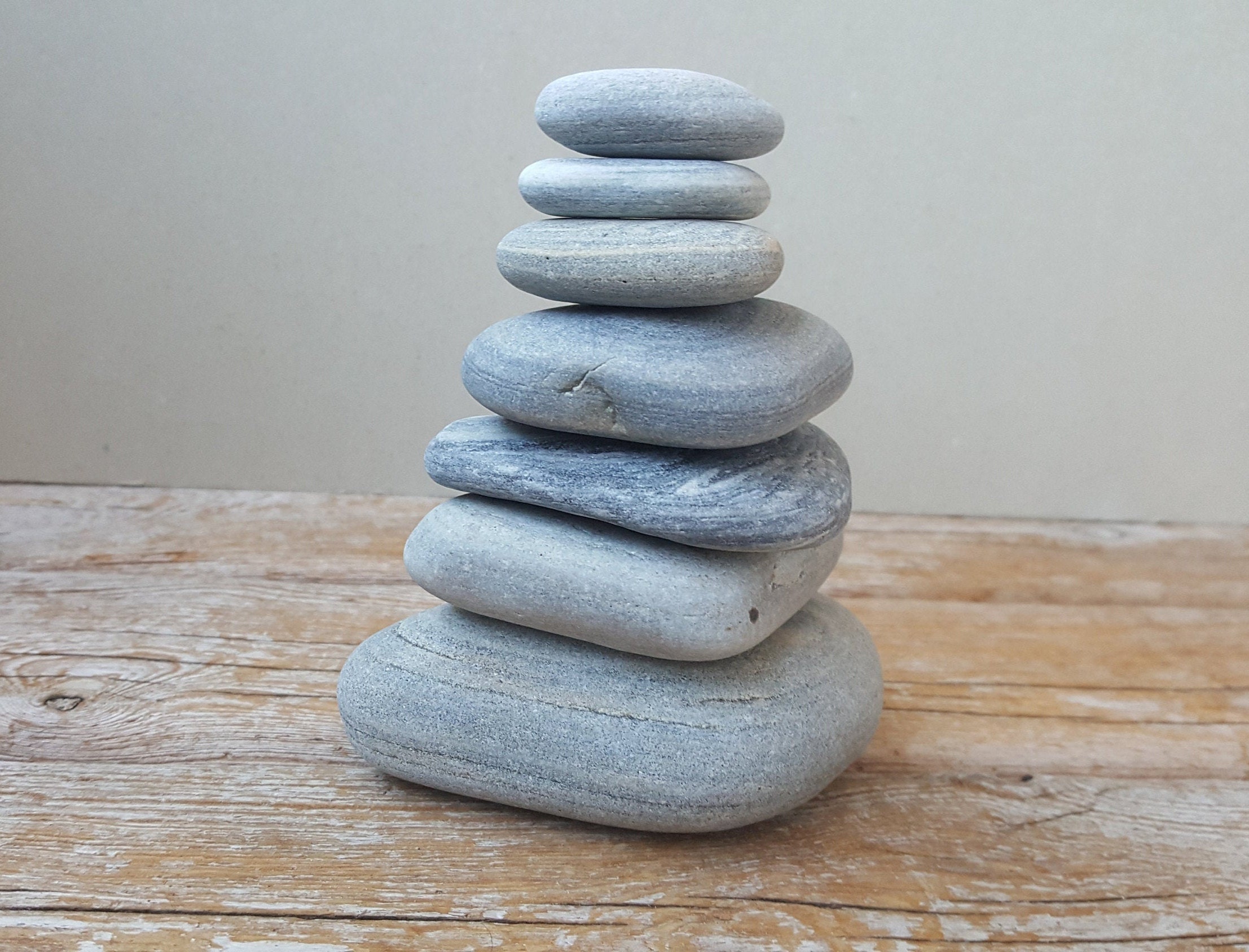 Natural Beach Stone Stack Beautiful Sea Stones Zen Stones | Etsy