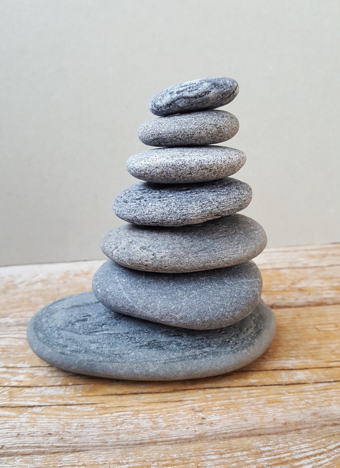 Natural Beach Stone Stack beautiful Sea Stones zen Stones - Etsy