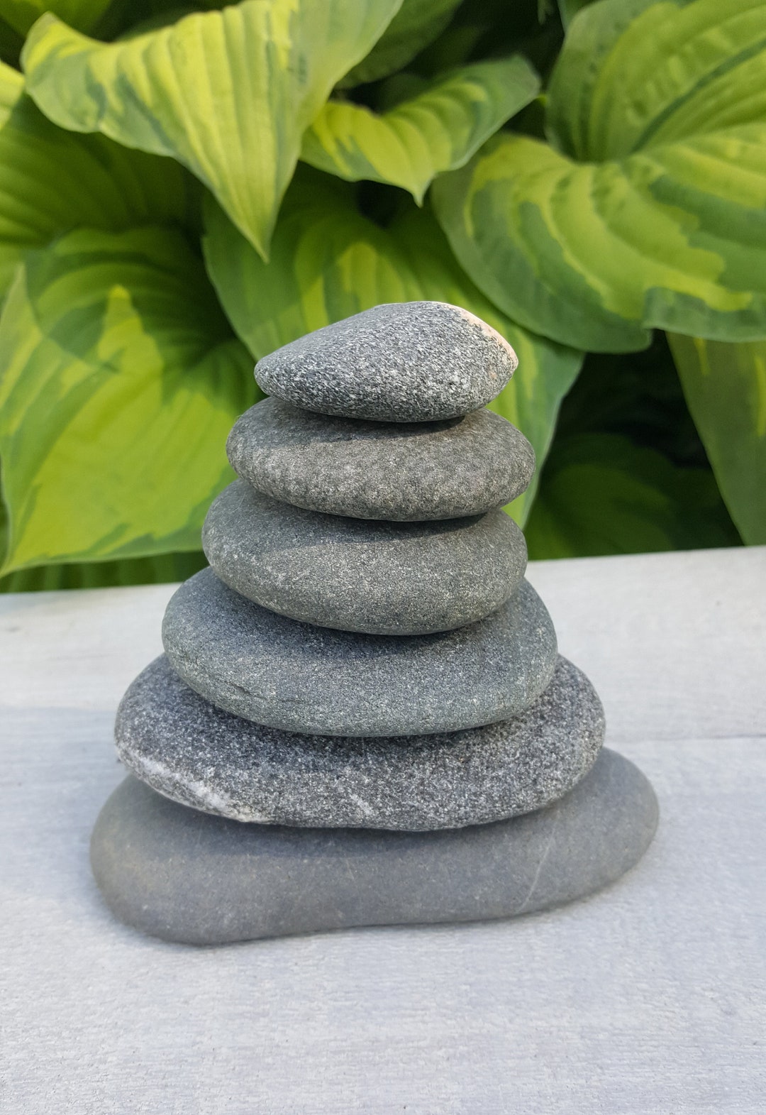 Natural Beach Stone Stack- Zen Garden Stones -zen Stones -beach Stones ...