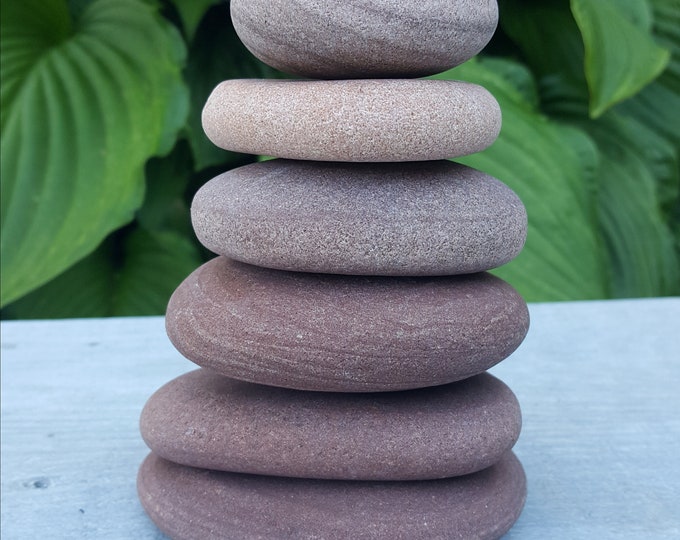 Natural Beach Stone Stack beautiful Sea Stones zen Stones beach Stone ...