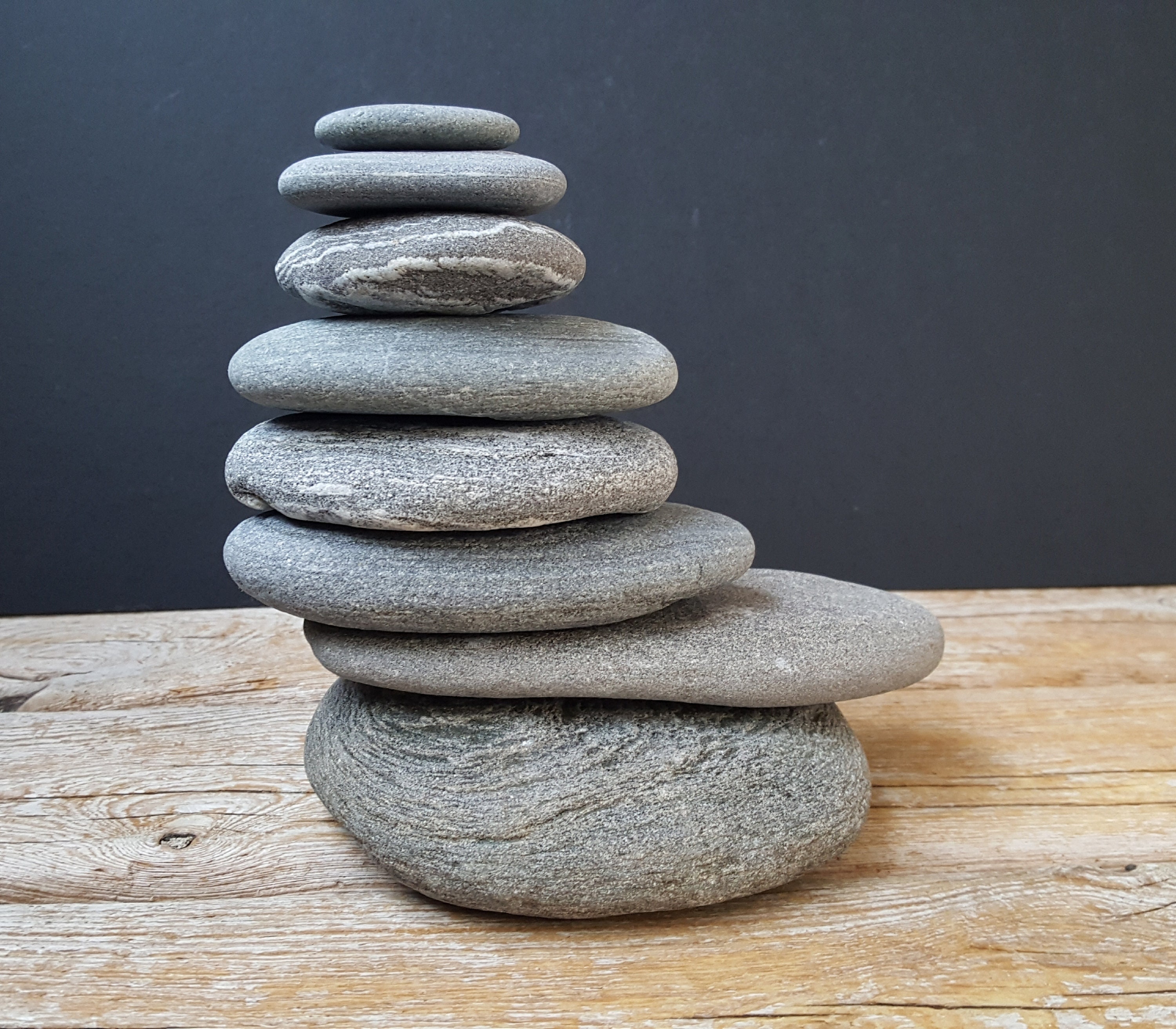 Natural Beach Stone Stack beautiful Sea Stones zen Stones - Etsy