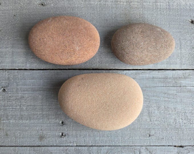 3 Extra Large Sea Stones- Beach Stones-stones for Arts and Crafts ...