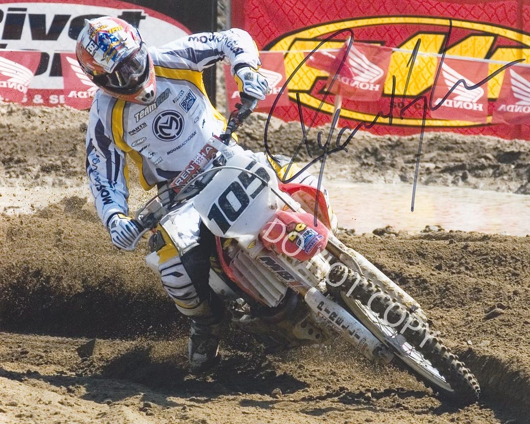 Ryan Hughes #105 SIGNED 8X10 PHOTO , Ricky Carmichael,jeremy Mcgrath - Etsy