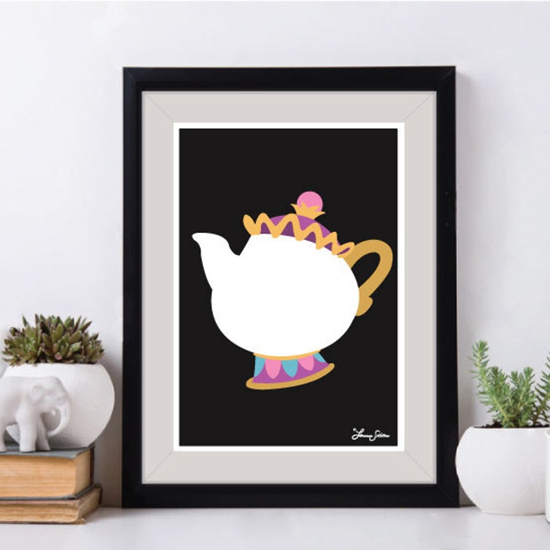 Mrs Potts Print - Etsy