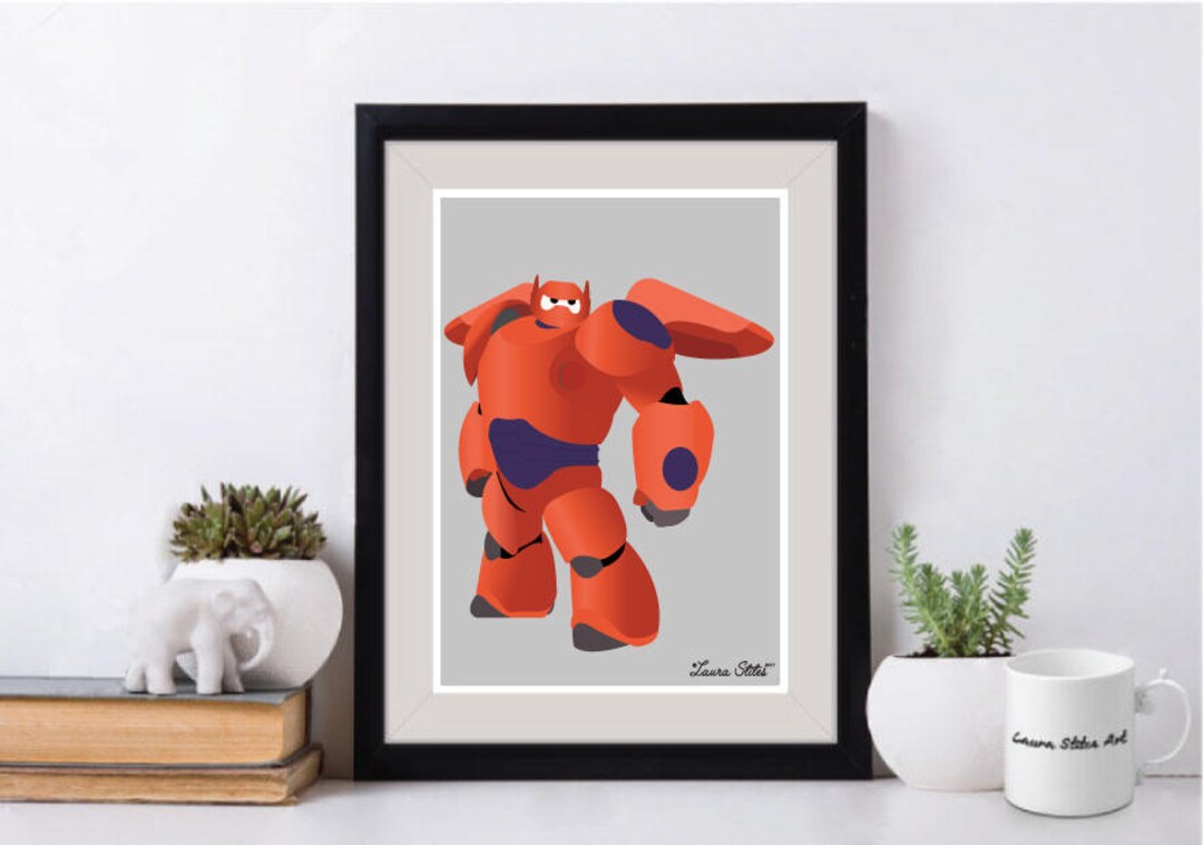 Disney's Baymax Super Hero Suit Poster/print Minimalist Big Hero 6 ...