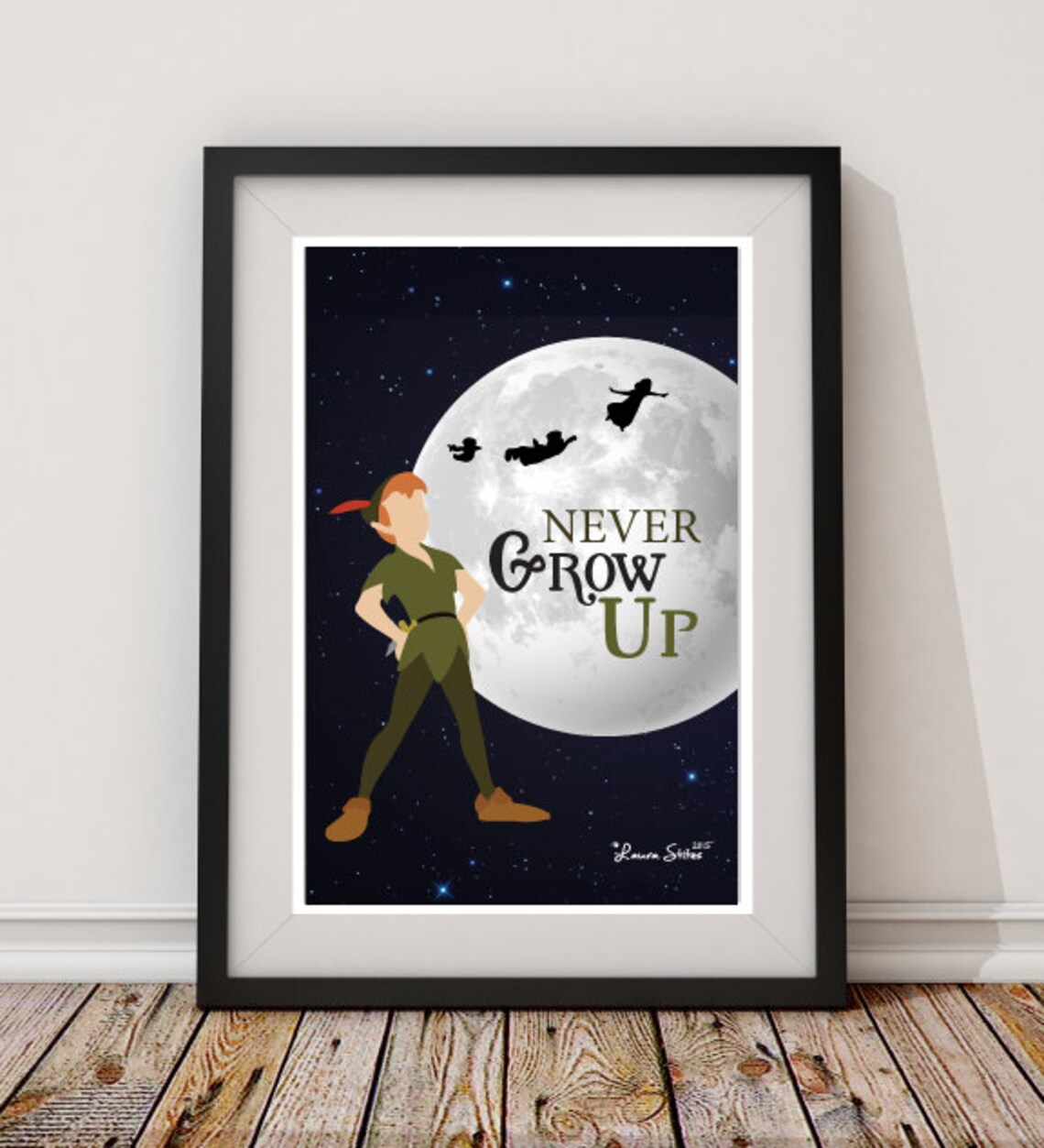 Disney's Peter Pan Poster/print Minimalist Peter Wendy - Etsy