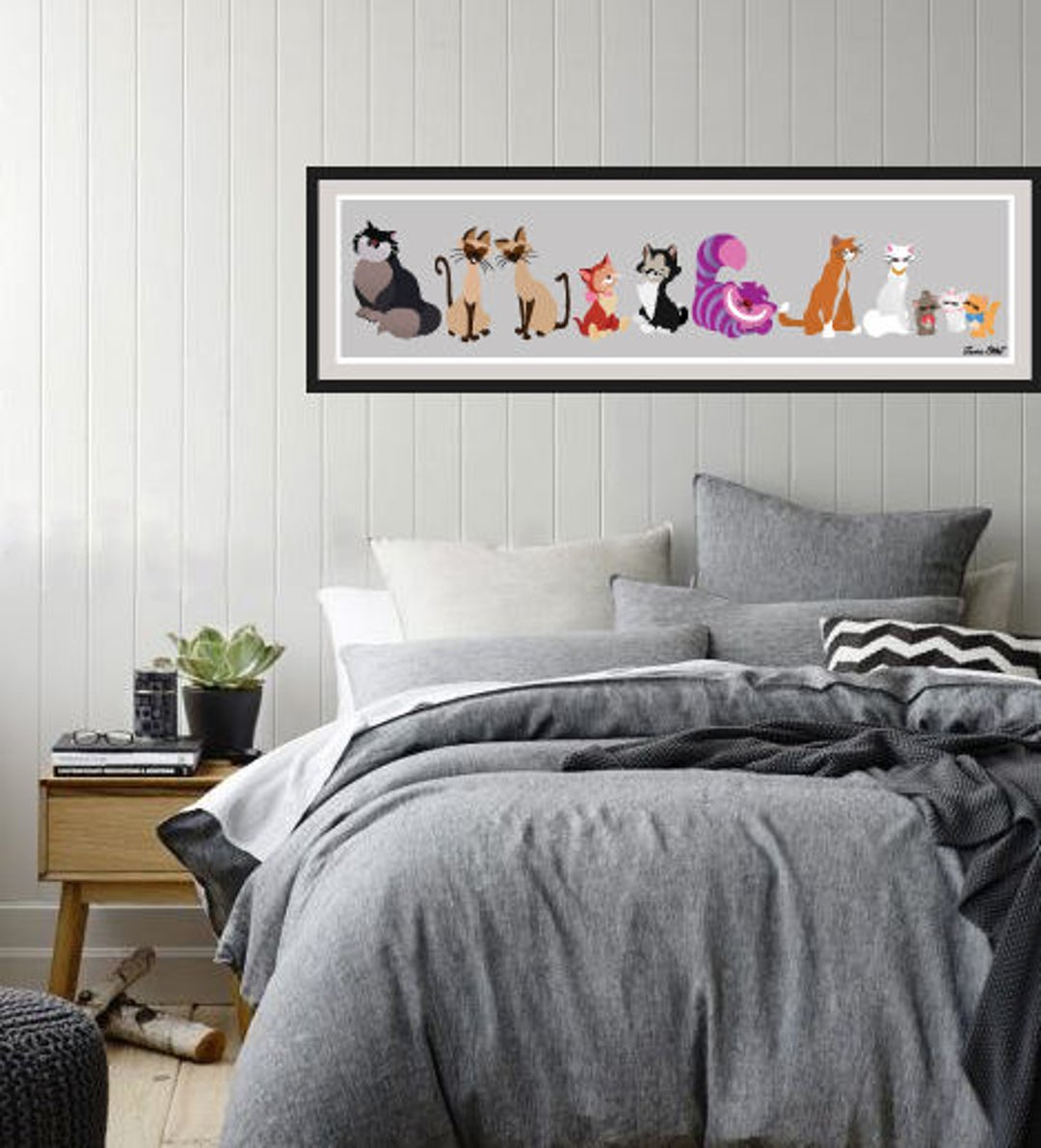 Disney's Cats of Disney Panoramic Poster/print - Minimalist Cats Meow ...