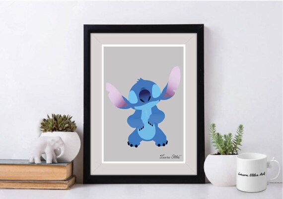 Disney's Stitch Poster/print Minimalist Lilo and Stitch | Etsy