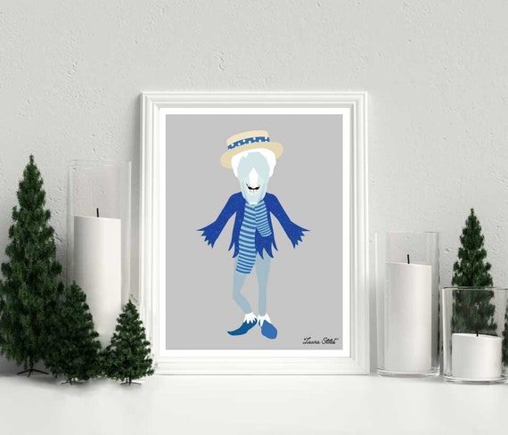 Snow Miser Poster/print Minimalist the Year Without a Santa | Etsy