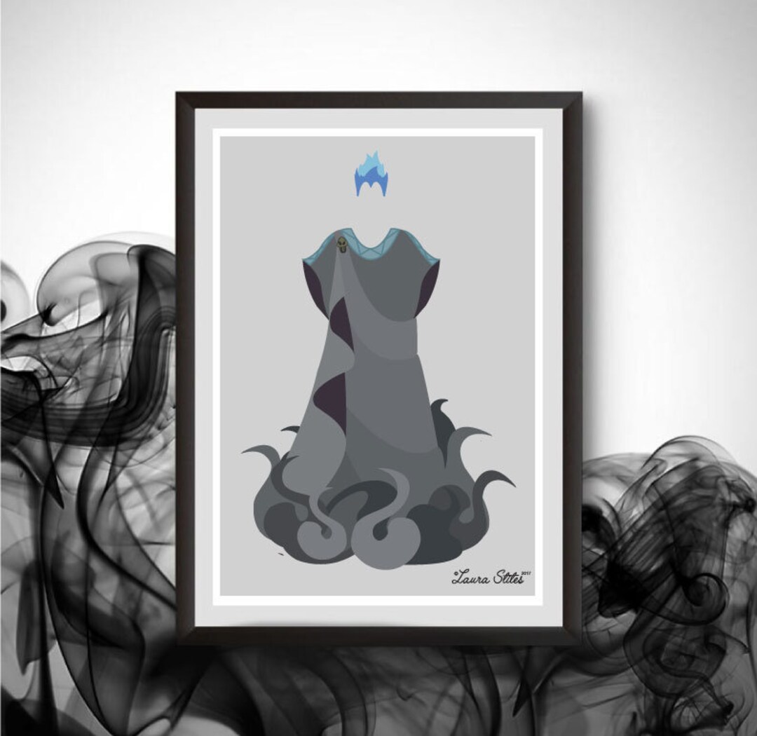 Disney Villain Hades Poster/print - Minimalist the Hades Herclues Blue ...