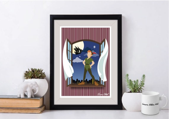 Cartaz Minimalista De Peter Pan Apresentação Peter Pan