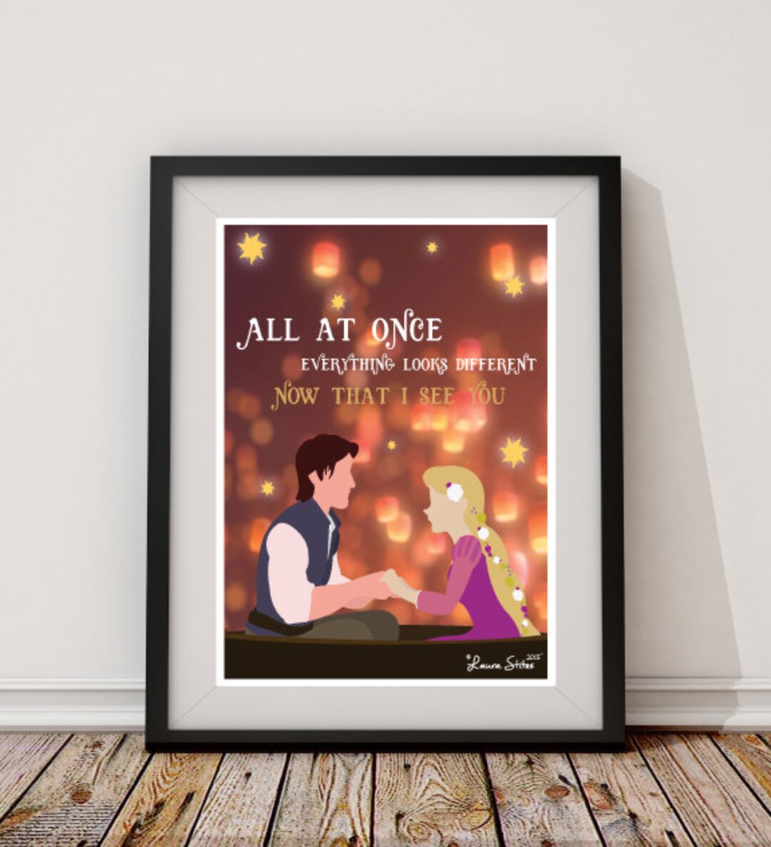 Disney's Tangled Poster/print Minimalist Rapunzel - Etsy