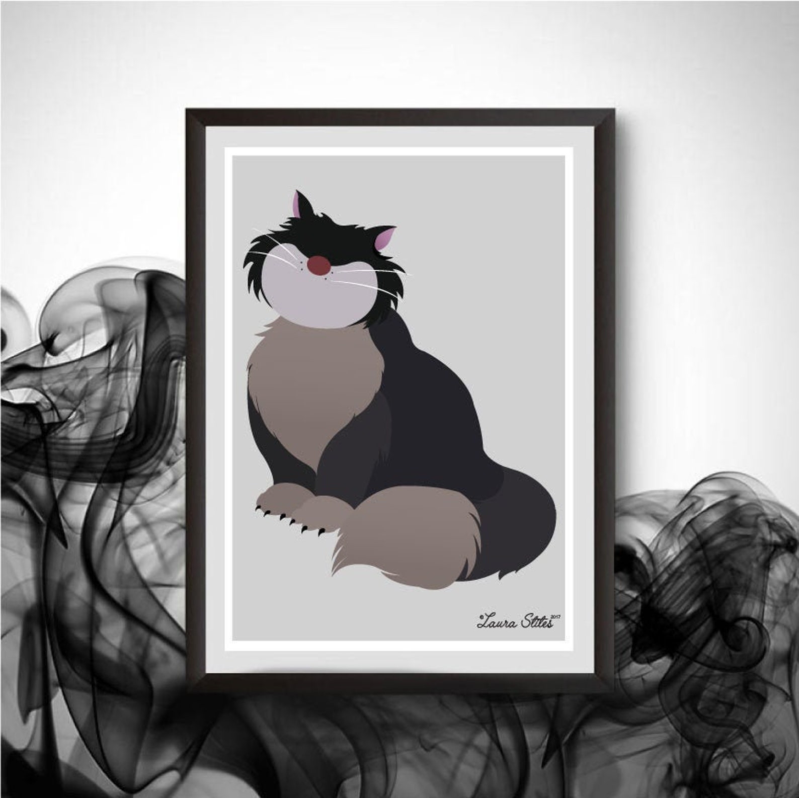 Disney Cat Lucifer Poster/print Cats Disney Cat Lucifer - Etsy