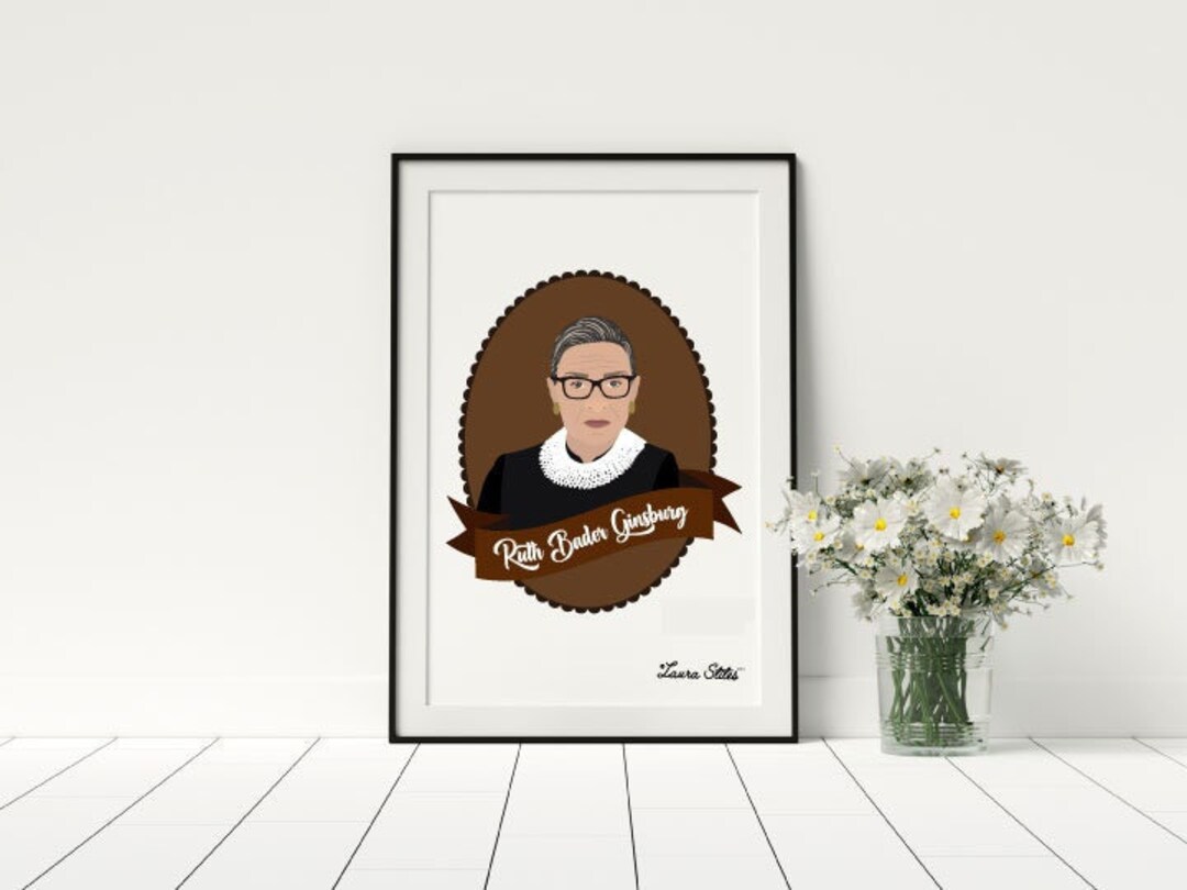 Ruth Bader Ginsburg Illustrations Women Rights Womens History RBG Ruth ...