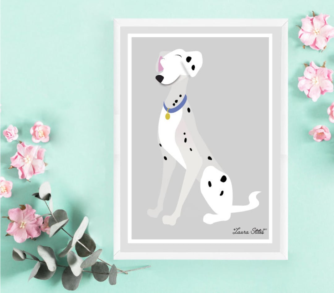 Disney Dog Perdita Poster/print Dogs Disney Pongo Perdita - Etsy