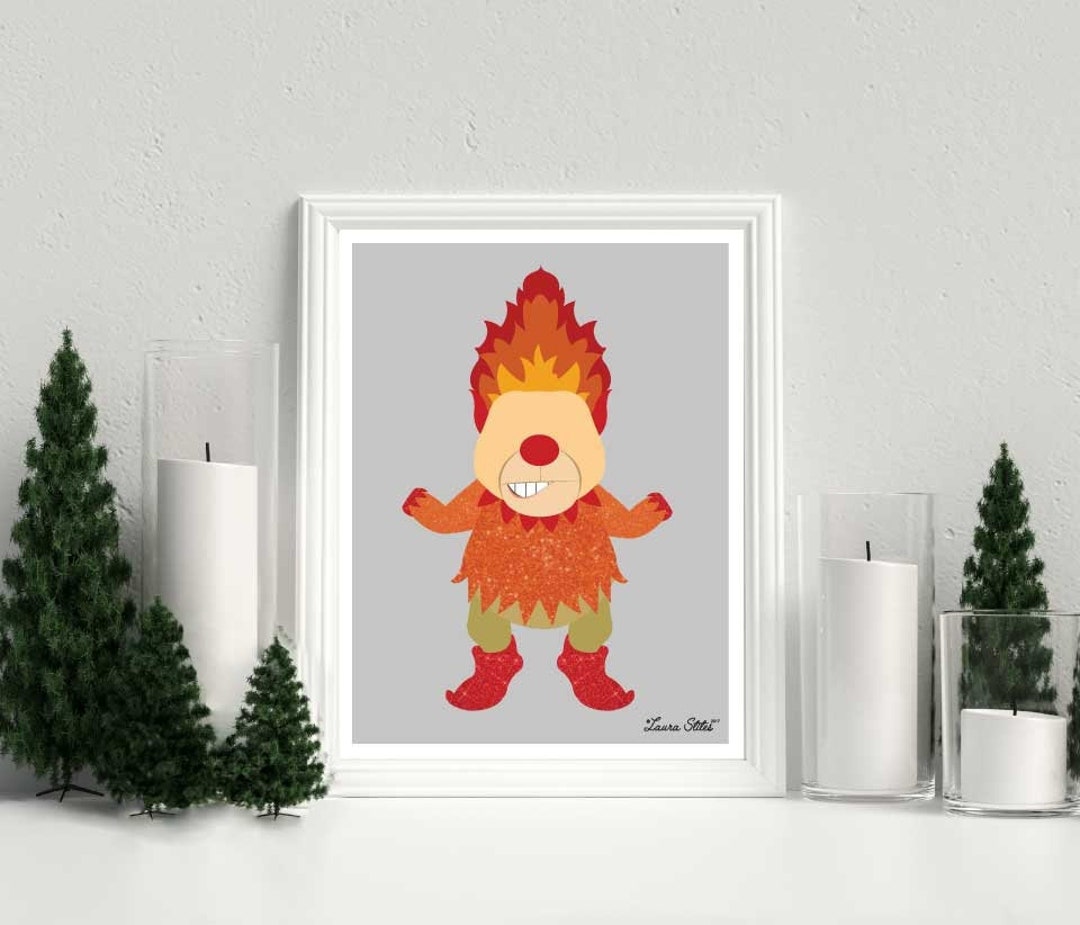Heat Miser Poster/print - Minimalist the Year Without a Santa Clause ...