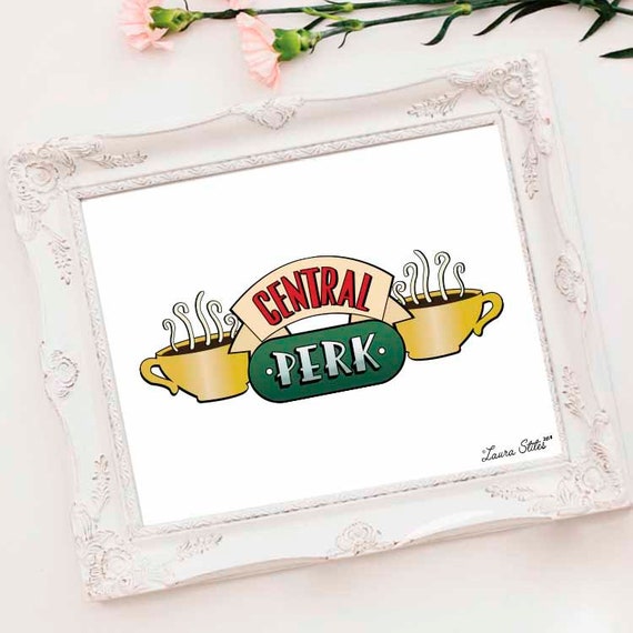 Central Perk Logo Poster/Print minimalist tv friends central | Etsy